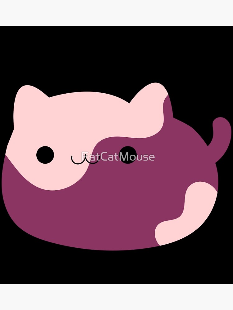 "Pink Squishy Anime Kittie, Marshmallow cat, Squish Kitty" Poster for ...