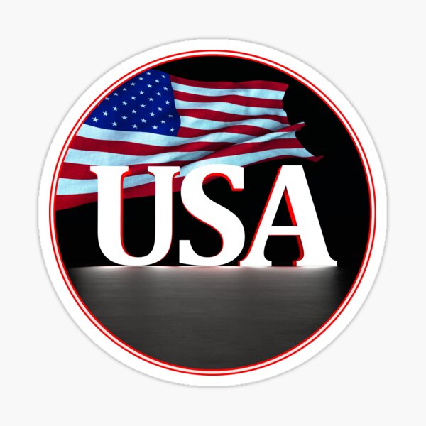 "USA, United States - United States Flag" Sticker by bilalulker | Redbubble