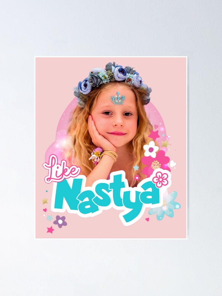 "Like Nastya 2022 Cute" Poster for Sale by anaev | Redbubble