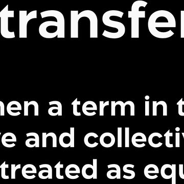 "Illicit transference white" Poster for Sale by EdimQuotes | Redbubble