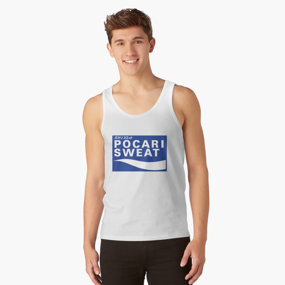 "POCARI SWEAT on blue background" Sticker for Sale by Snibel | Redbubble