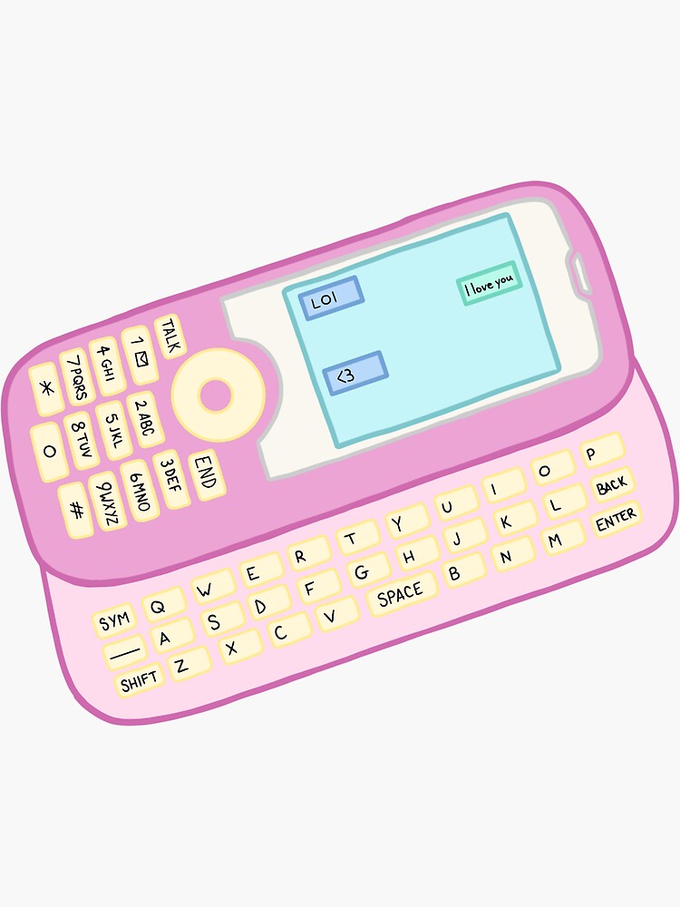 "Side Kick Phone" Sticker for Sale by PuffyCloudArt | Redbubble