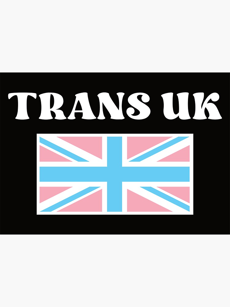 "Trans UK, Union flag with trans colours" Sticker by SavJonEli | Redbubble