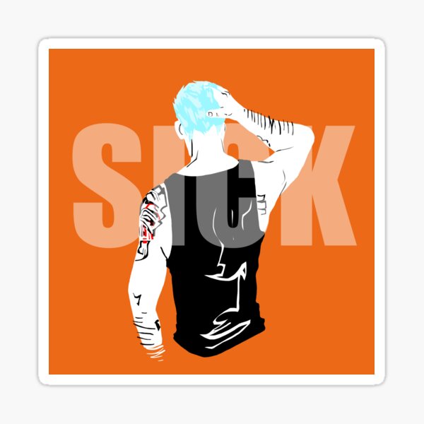 "Sick boy" Sticker for Sale by KaJott | Redbubble