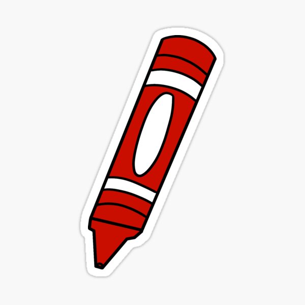 Red Crayon Coloring Page