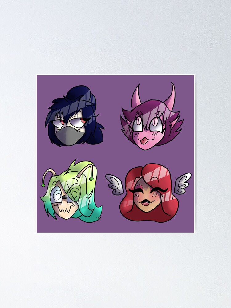 "Oc stickers" Poster by AkiraOHalloran | Redbubble