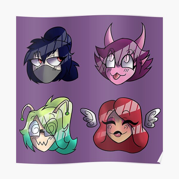 "Oc stickers" Poster by AkiraOHalloran | Redbubble