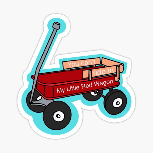 "Little Red Wagon" Sticker by HOBY-FLE | Redbubble