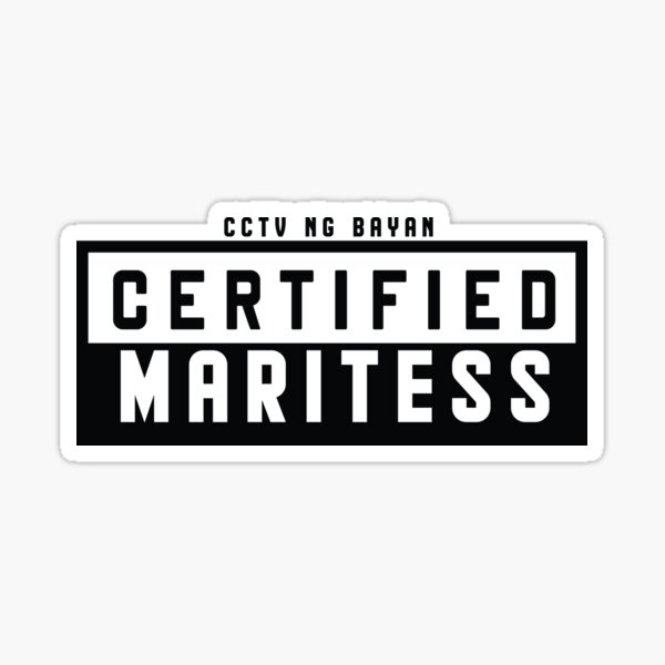 "Certified Maritess" Sticker by fireforge182 | Redbubble