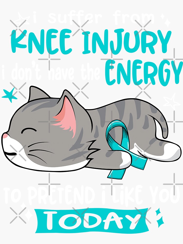 Sticker « Sensibilisation aux blessures au genou, je souffre d'une ...