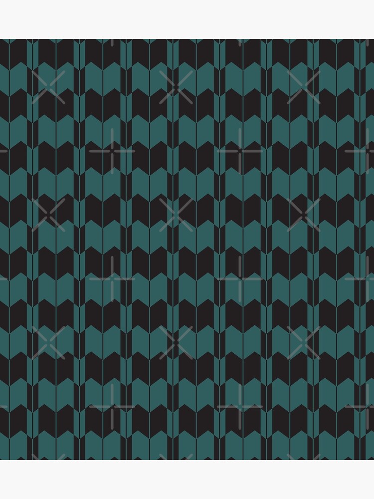 "Japanese Kimono Yabane Yagasuri Arrow Feathers Pattern Black and Blue" Poster for Sale by ...