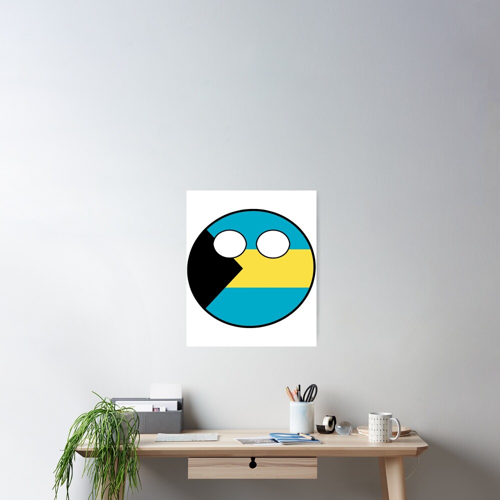 "Countryball Laenderball Land Heimat Bahamas" Poster for Sale by ...