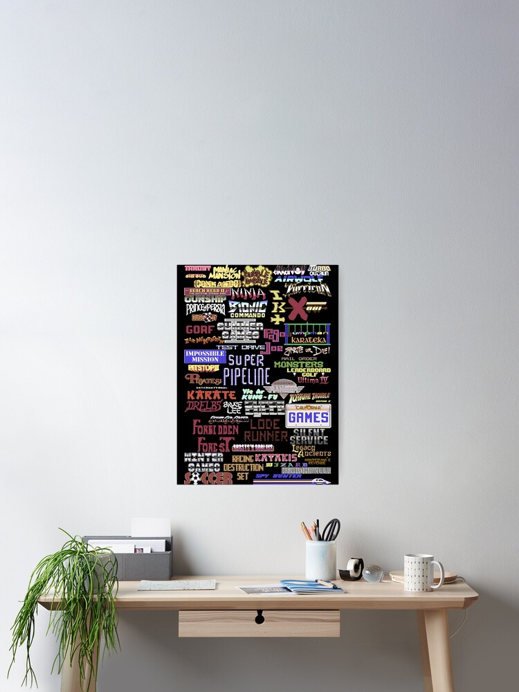 "C64 Games Titles Screen " Poster for Sale by MarkJohns19915 | Redbubble
