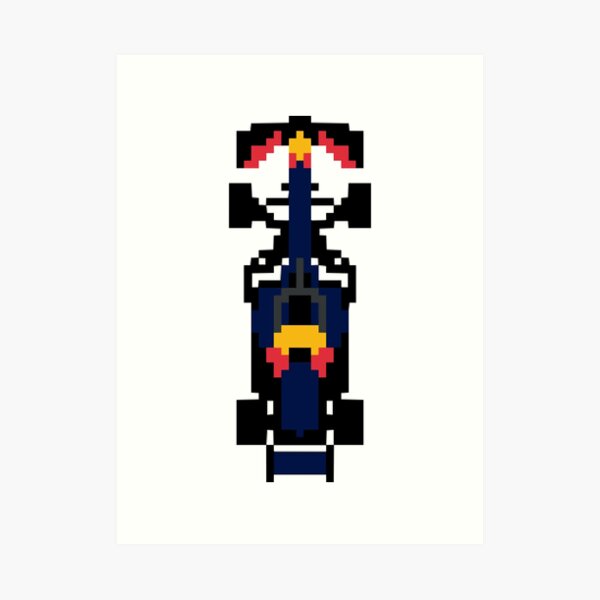"RedBull F1 Car pixel art" Art Print for Sale by AmeliaSandra | Redbubble