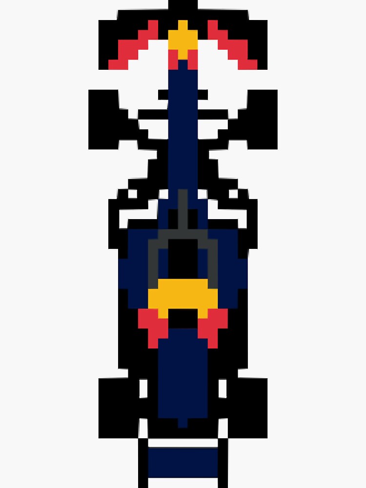 "RedBull F1 Car pixel art" Sticker for Sale by AmeliaSandra | Redbubble