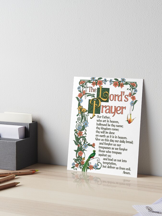 "The Lord's Prayer" Art Board Print for Sale by Rhu Creations | Redbubble