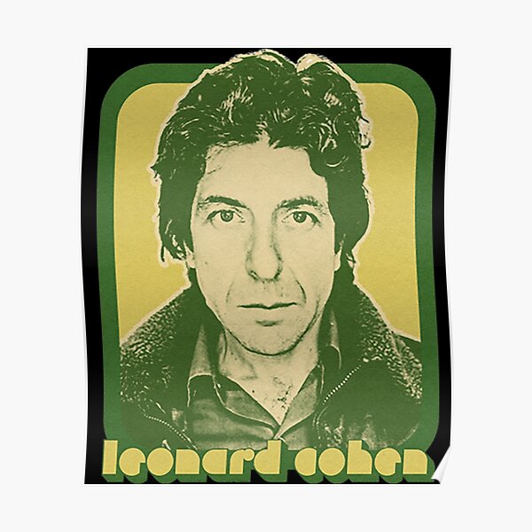 "Leonard Cohen Leonard Cohen _ Retro Style Fan Aesthetic Design ...