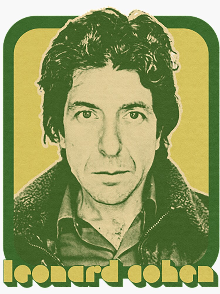 "Leonard Cohen Leonard Cohen _ Retro Style Fan Aesthetic Design ...