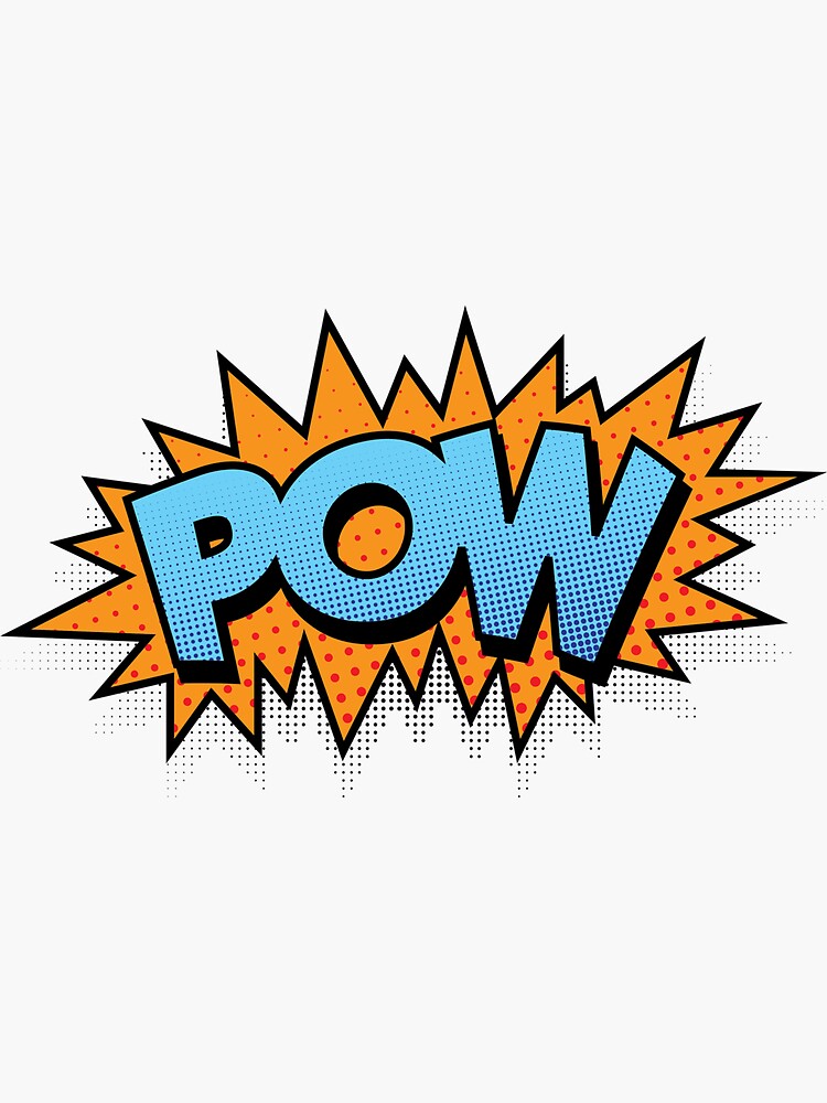 "Pow" Sticker by JodysCreations | Redbubble