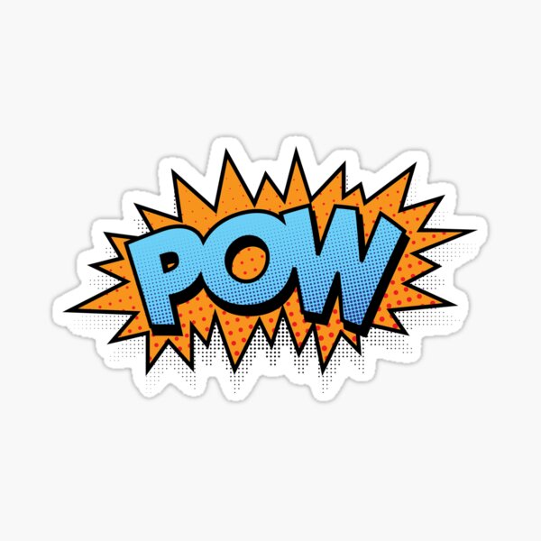 "Pow" Sticker by JodysCreations | Redbubble
