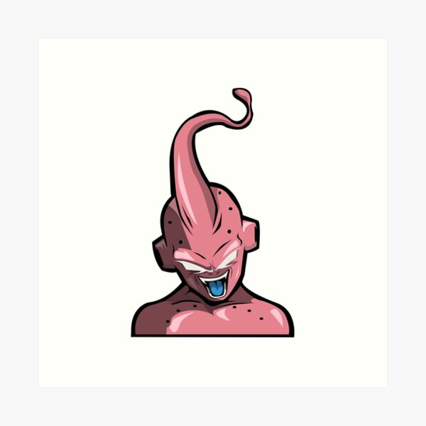 "Kid Buu Face Art - Majin Buu Dragon Ball Z" Art Print for Sale by ...