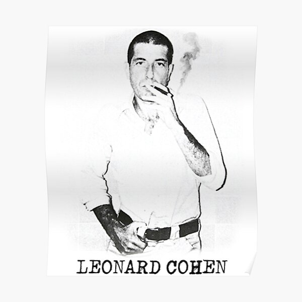 "Leonard Cohen Retro Live Fan Tribute " Poster for Sale by BlackRose29z ...