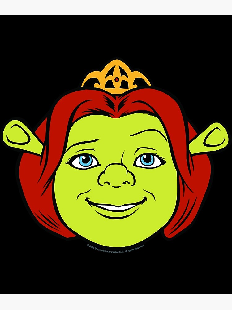 "Shrek Fiona Big Face" Art Print for Sale by HansaYenla | Redbubble