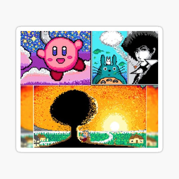 "Reddit place pixel art " Sticker for Sale by JobyeBee | Redbubble