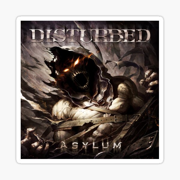 "Disturbed asylum" Sticker by KrisKirby69 | Redbubble