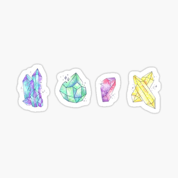 "Crystal sticker pack" Sticker by CosmicOddities | Redbubble