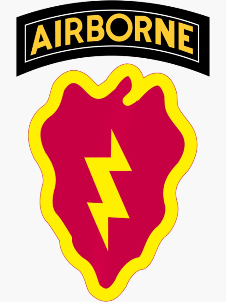 "25Th Infantry Division Patch 25Th Id Airborne Tab" Sticker by ...