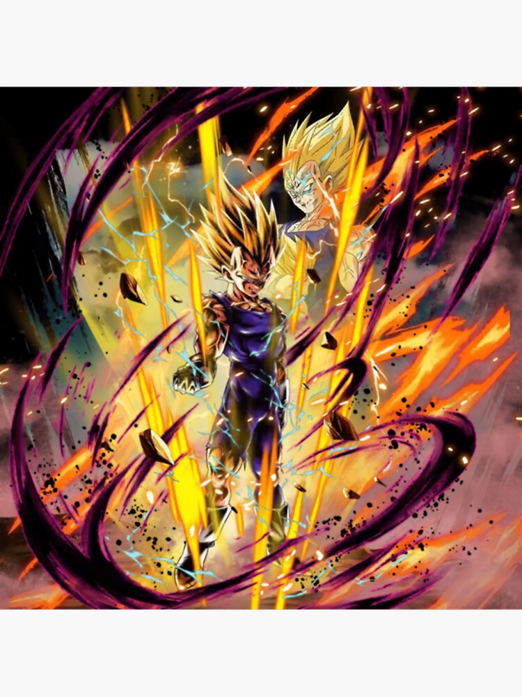 "LF Majin Vegeta DBL Art Edit (By Me) Classic ." Sticker by ...