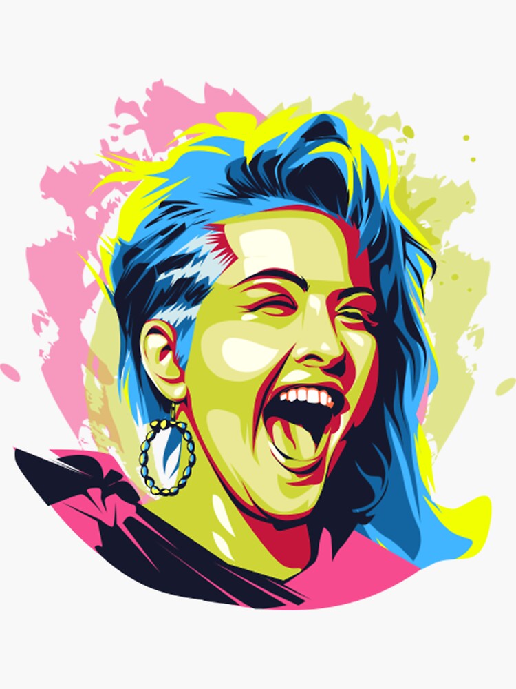 "Cindy Lauper" Sticker by AmelaBegic | Redbubble