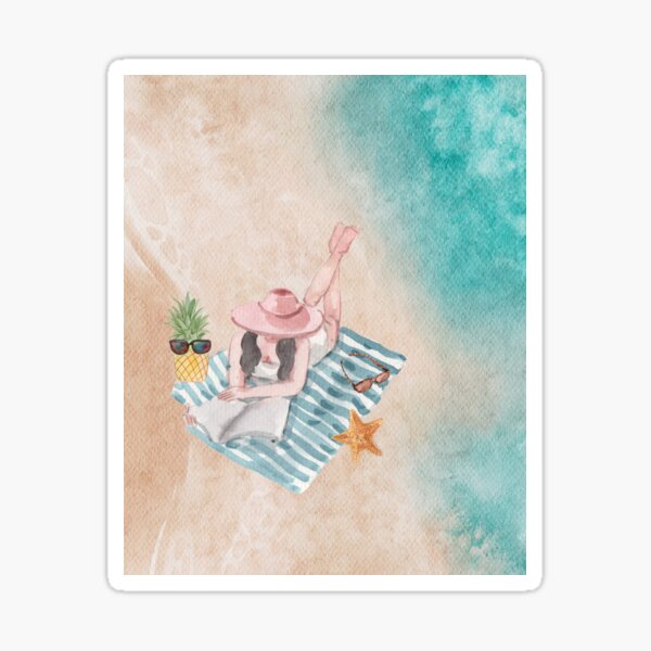 "Beach Fun" Sticker for Sale by my-visuals | Redbubble