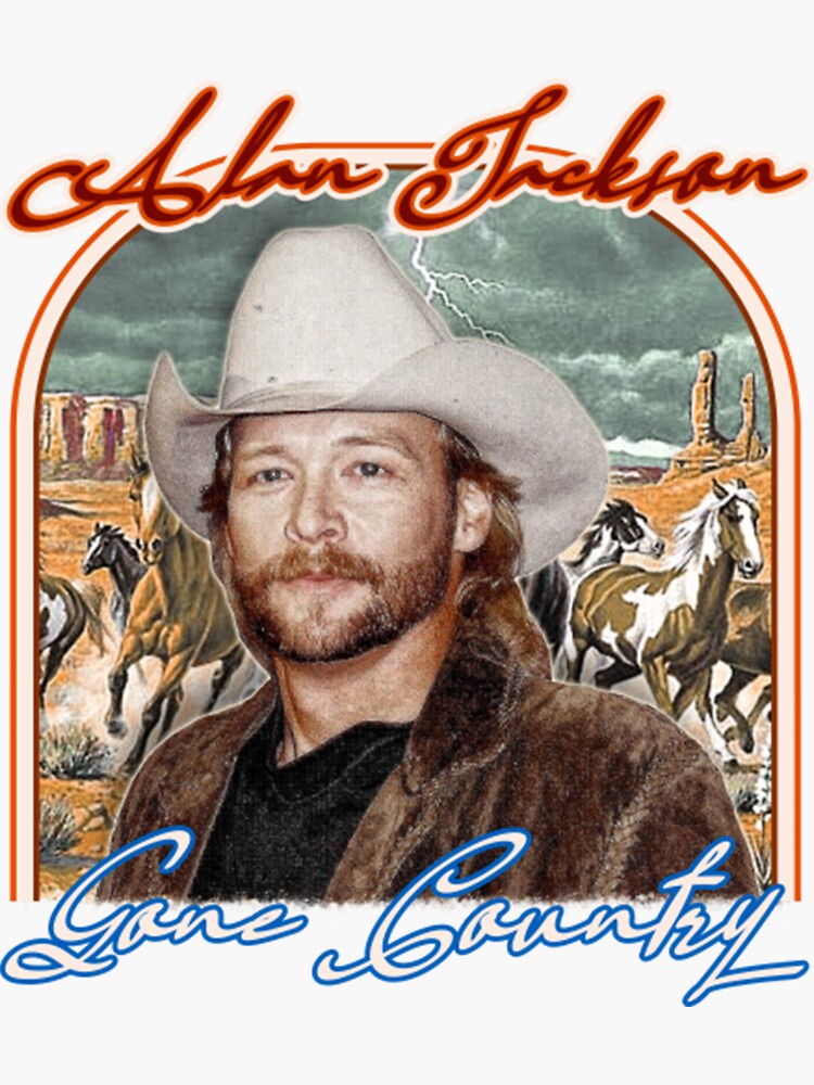 "Alan Jackson" Sticker by AmberrSpindler | Redbubble