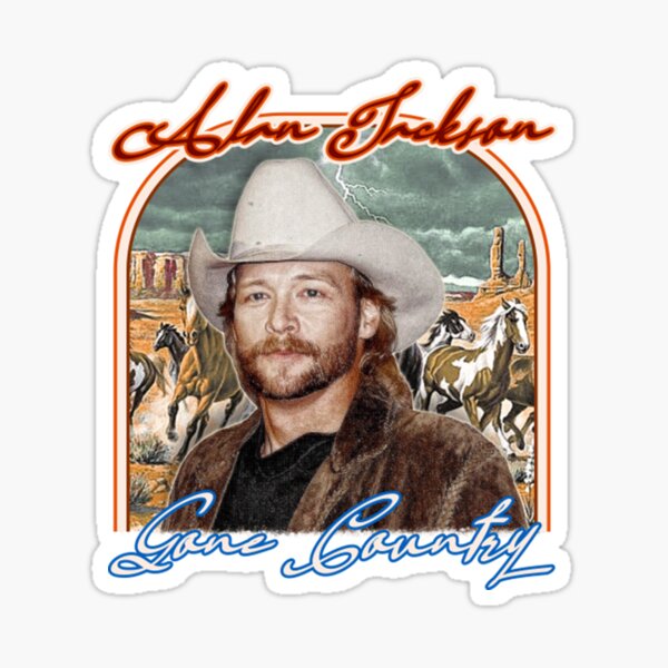 "Alan Jackson" Sticker by AmberrSpindler | Redbubble