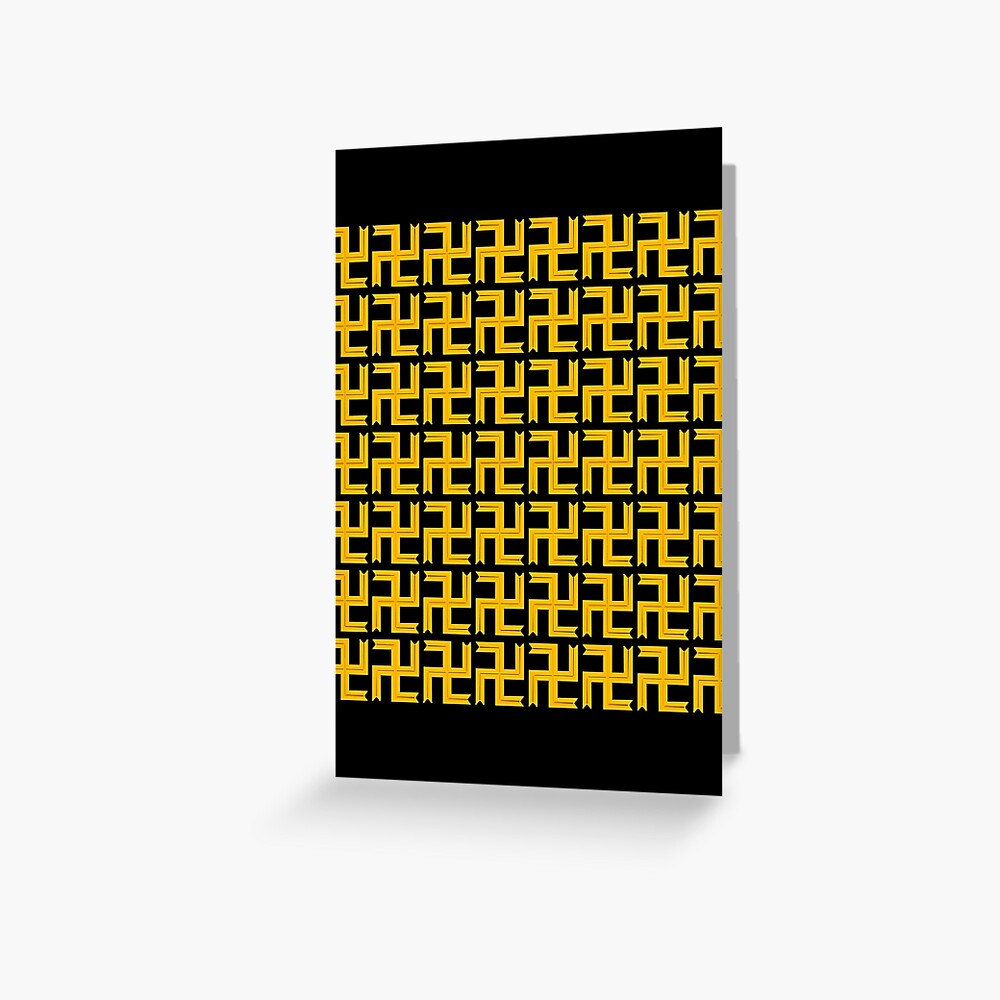 "Tokyo Manji Gang - Symbol Pattern (Gold) " Greeting Card for Sale by ...