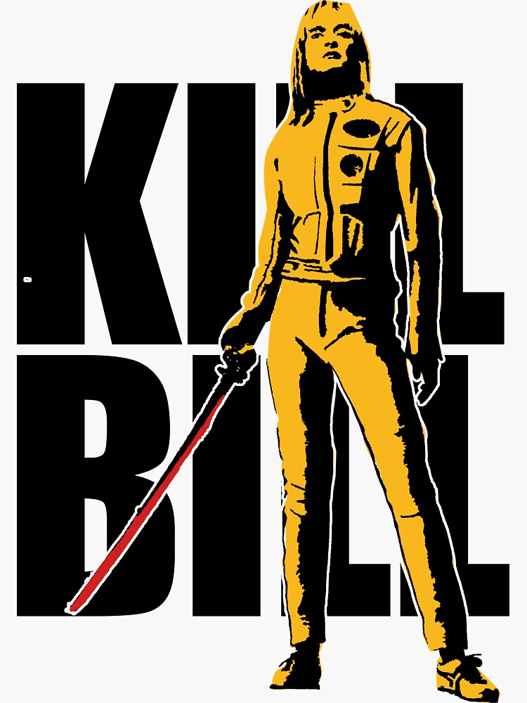 "kill bill" Sticker for Sale by adovmata | Redbubble