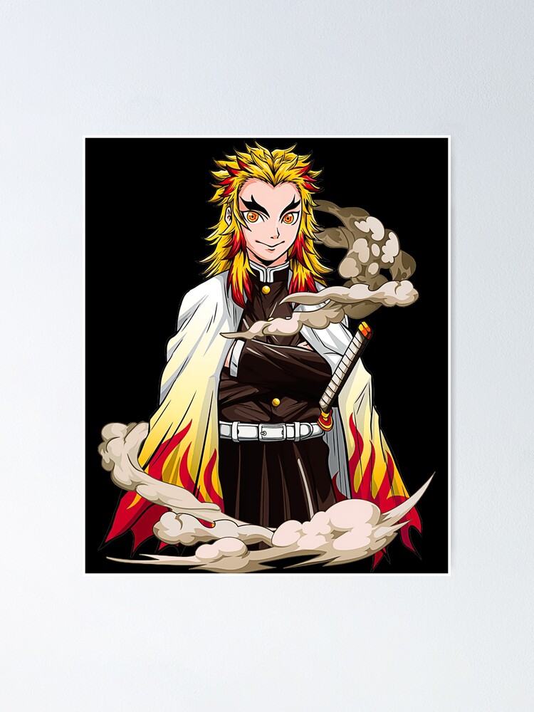 "Demon Slayer Demon Slayer Fire Main" Poster for Sale by stayunoie ...