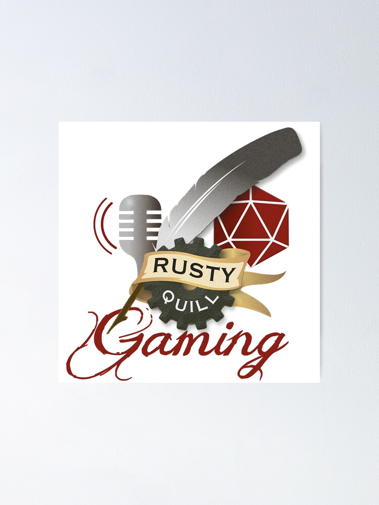 "Rusty Quill Gaming Logo" Poster for Sale by Carlmager | Redbubble
