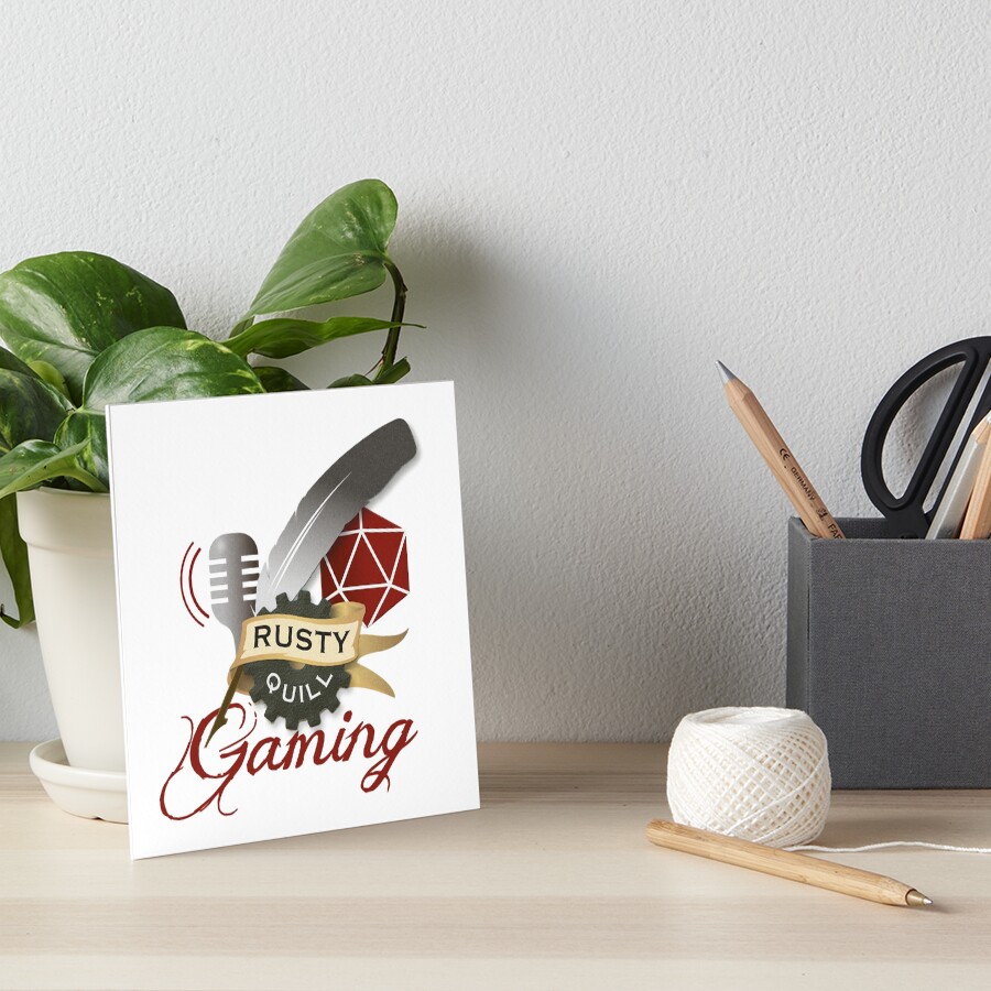 "Rusty Quill Gaming Logo" Art Board Print by Carlmager | Redbubble