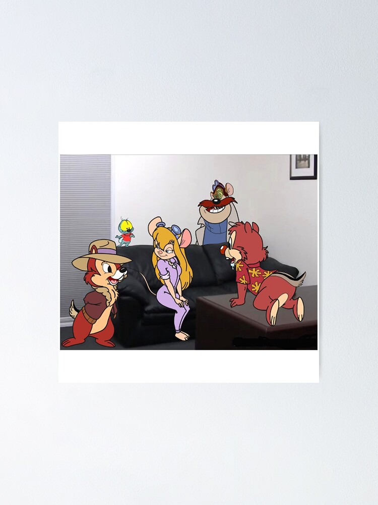 "Chip ‘n’ Dale Casting Couch " Poster for Sale by EdwardPostle | Redbubble