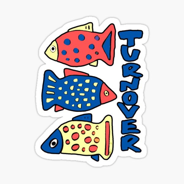 "TURNOVER BAND" Sticker by SabrinaBednar | Redbubble