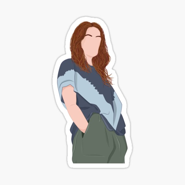 "Illustration of singer Fletcher" Sticker by NoahFrick | Redbubble