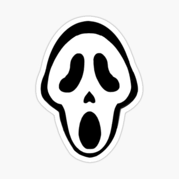 "Ghostface" Sticker by Skeledoodles | Redbubble