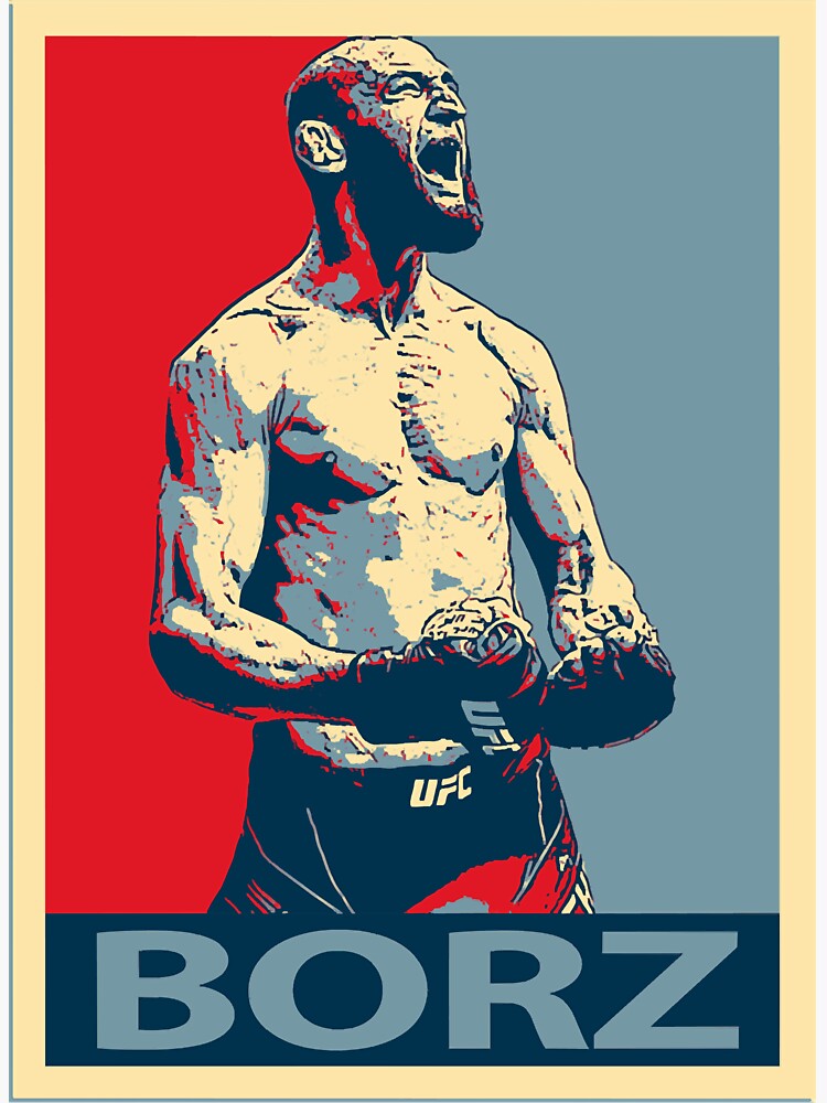 "Khamzat Chimaev Borz" Sticker by DarenMartin | Redbubble