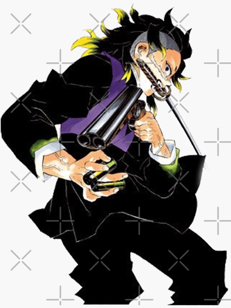 "Genya Shinazugawa - Kimetsu No Yaiba" Sticker by LittleDelta | Redbubble