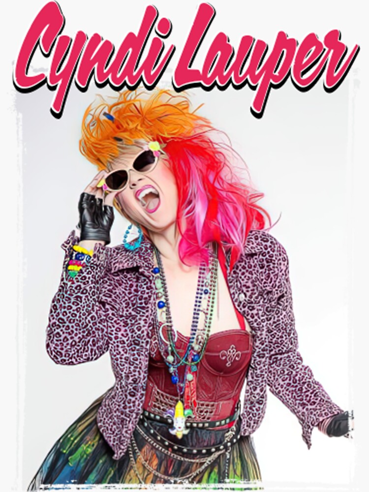 "Copy of Cindy Lauper" Sticker for Sale by AmelaBegic | Redbubble