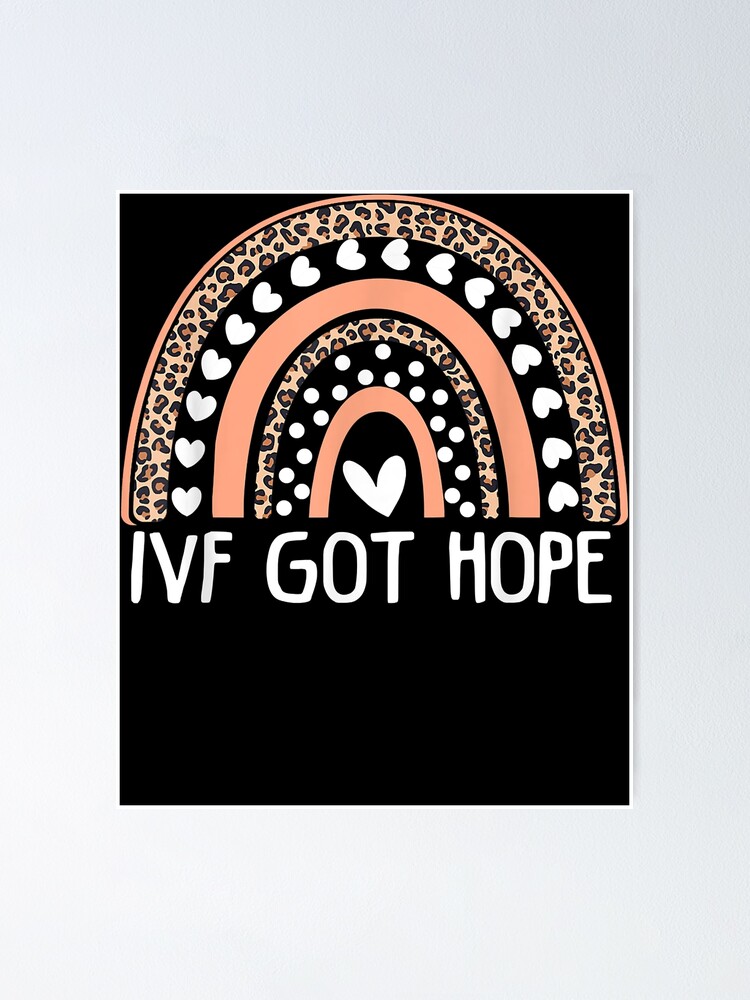"IVF Got Hope Inspiration Rainbow IVF Mom Fertility Surrogate T-Shirt ...