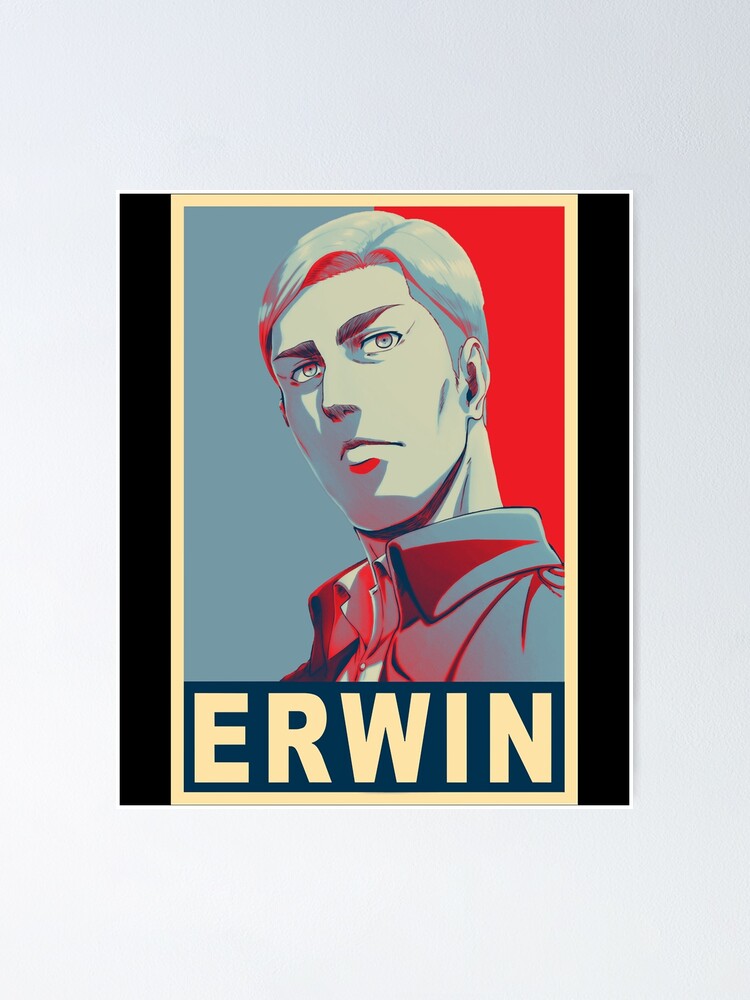 "Convince Profound Scout Commander Erwin Smith Poster Classic Funny ...